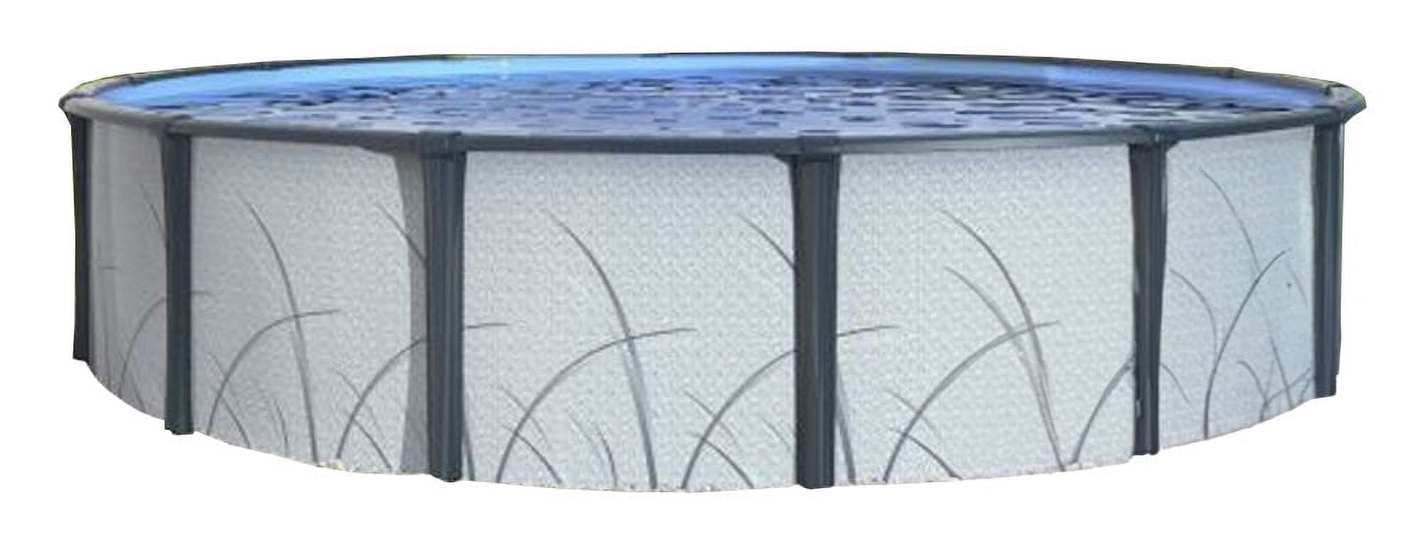 Lake Effect Pools Riverbank II 15' x 52" Round Resin Protected Above ...