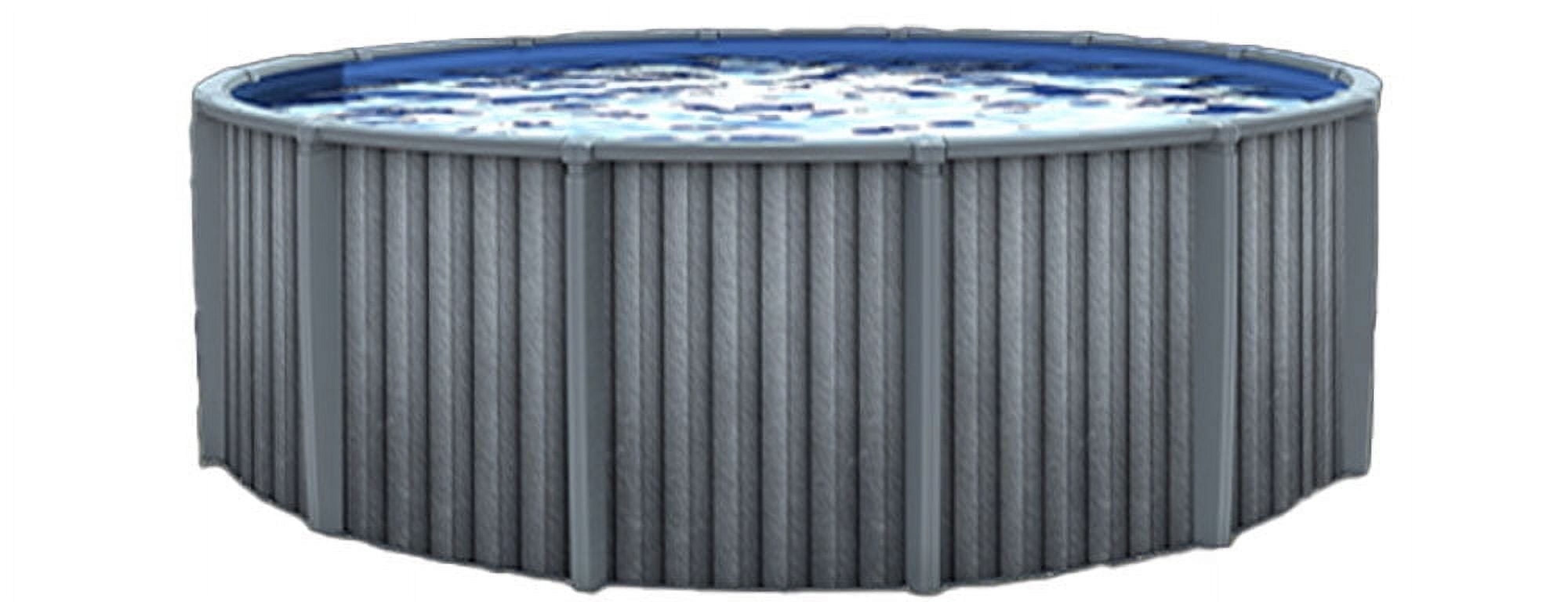 Lake Effect Pools Santa Catalina 21' x 52" Round Resin Protected Above ...