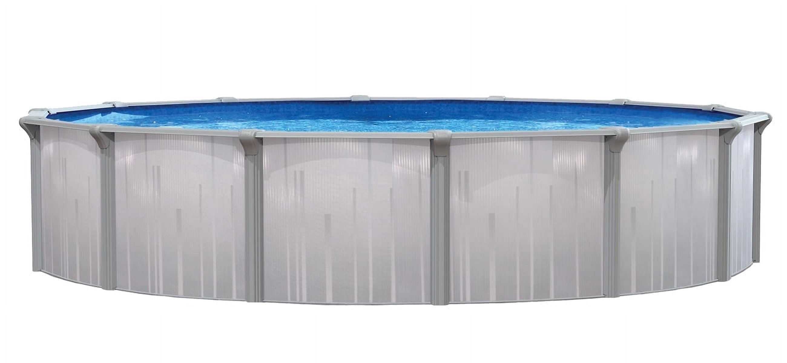 Lake Effect Tortuga Round Resin Coated Steel Above Ground Swimming Pool ...