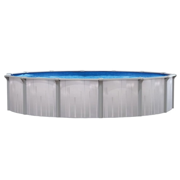Lake Effect Tortuga Round Resin Coated Steel Above Ground Swimming Pool ...