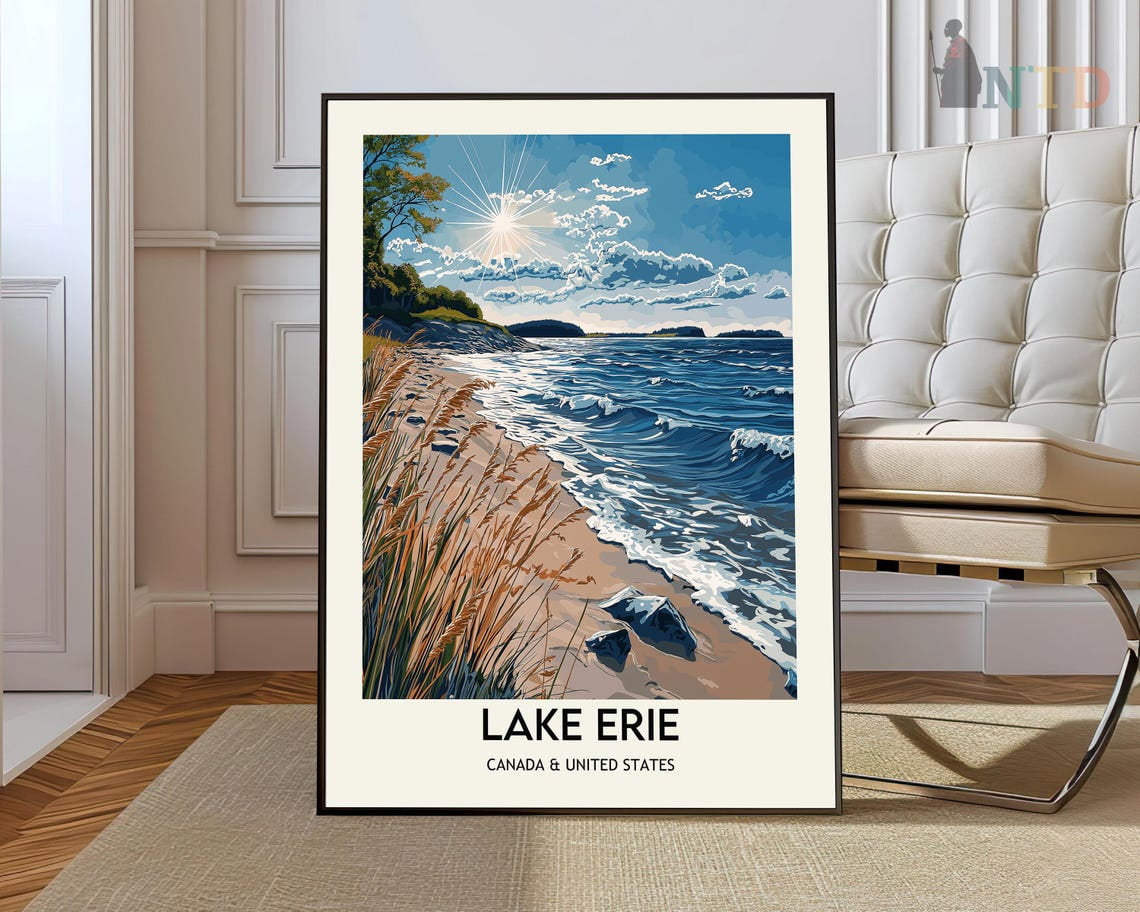 Lake Erie Poster, Lake Erielake Erie Print, Lake Erie Photo, Lake Erie ...