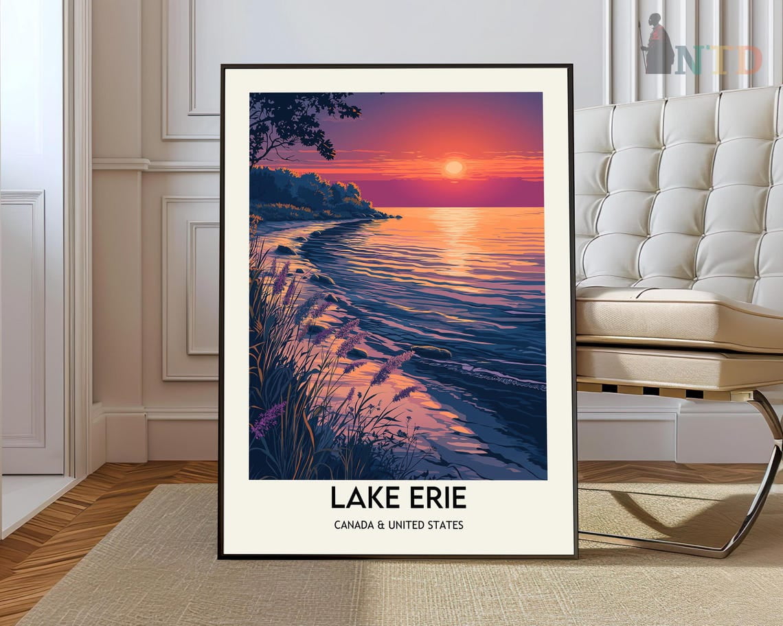 Lake Erie Print, Lake Erielake Erie Poster, Lake Erie Photo, Lake Erie ...
