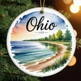 Lake Erie Shores Travel Ornament – Custom Ceramic Ornament for ...