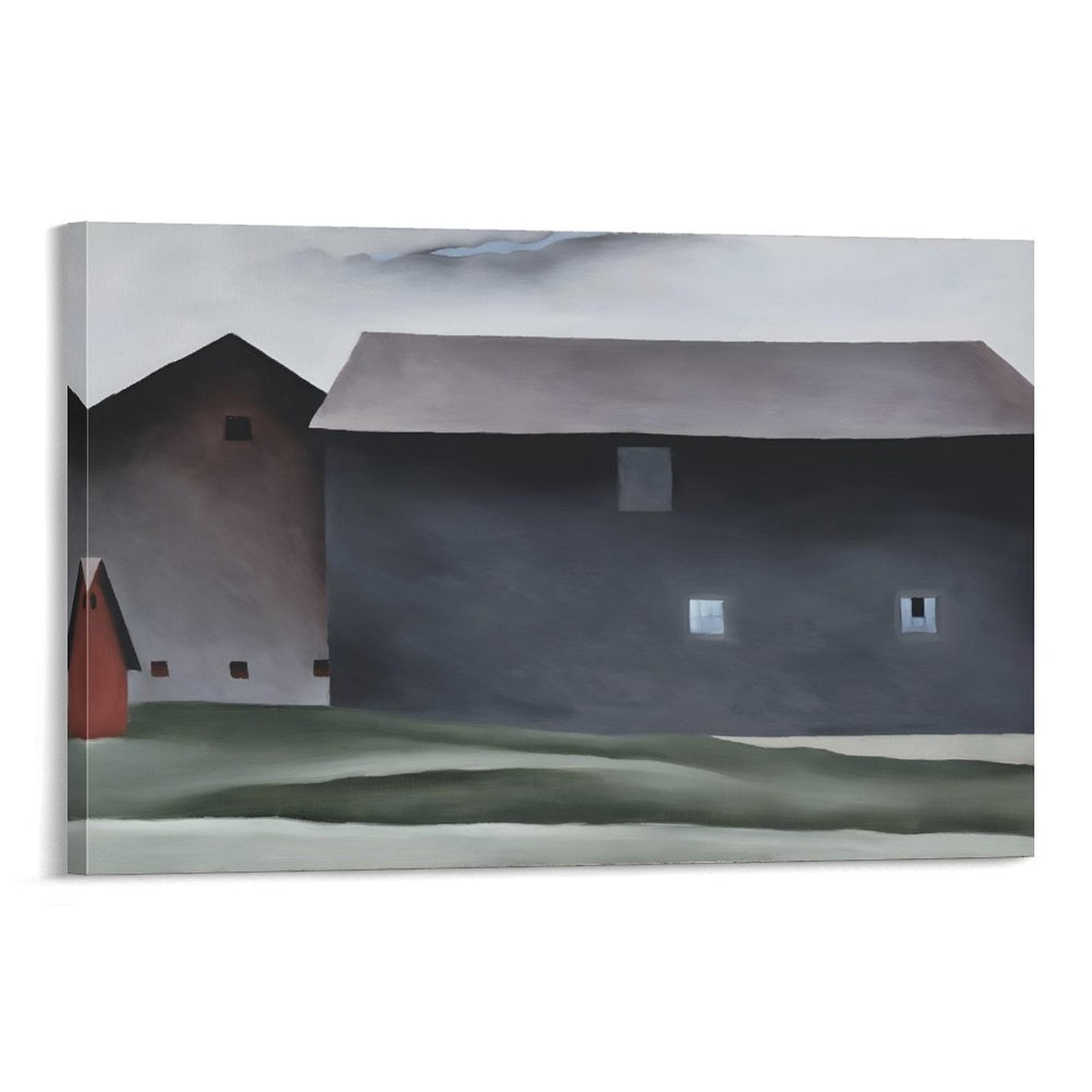 Lake George Barns (1926) by Georgia OKeeffe Painting Poster Room ...