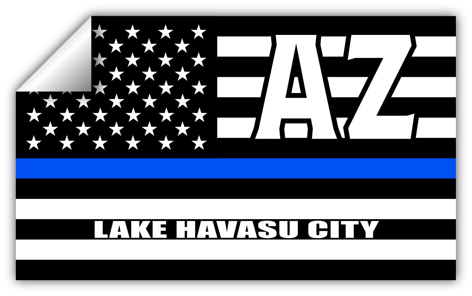 Lake Havasu City AZ Arizona Mohave County Thin Blue Line Stealthy USA ...