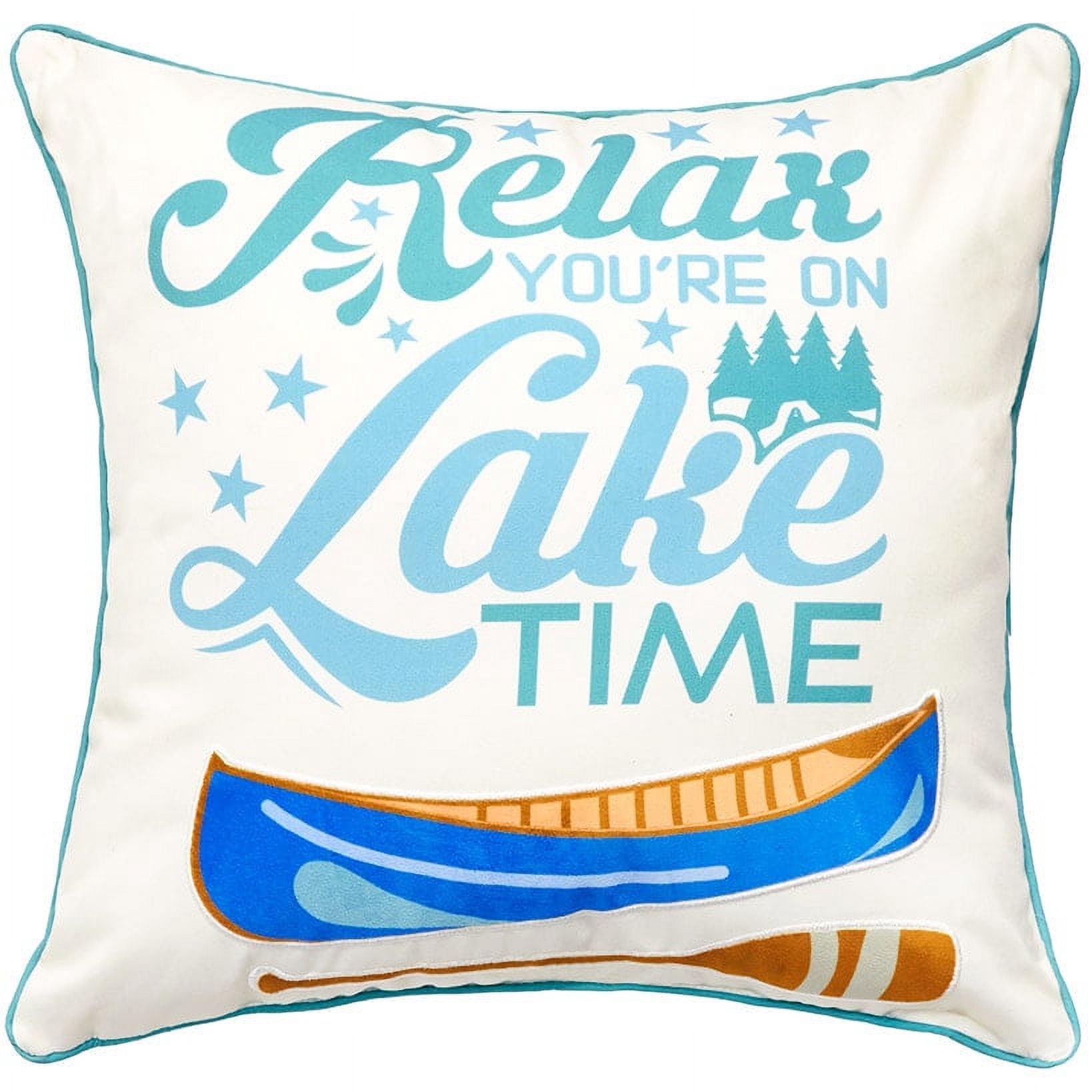 Lake House Accent Pillows - Lake Time - Walmart.com