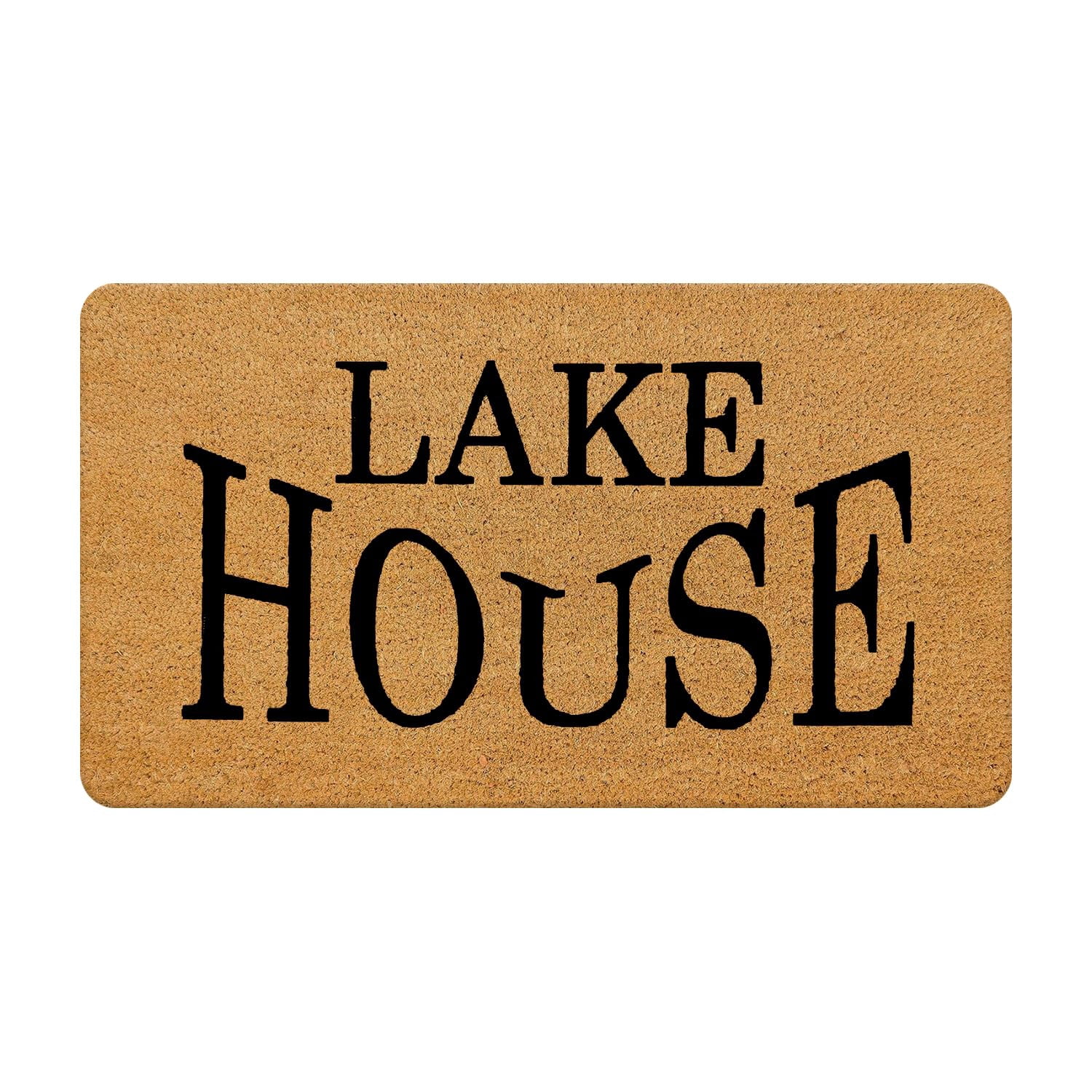 Lake House Decor Coir Doormat Lake House Welcome Mats Outdoor Lake ...