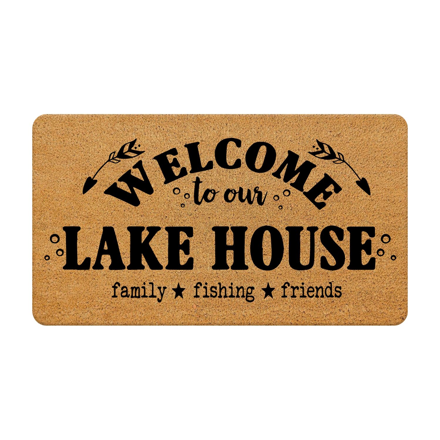 Lake House Decor Coir Doormat Welcome to Our Lake House Door Mat ...