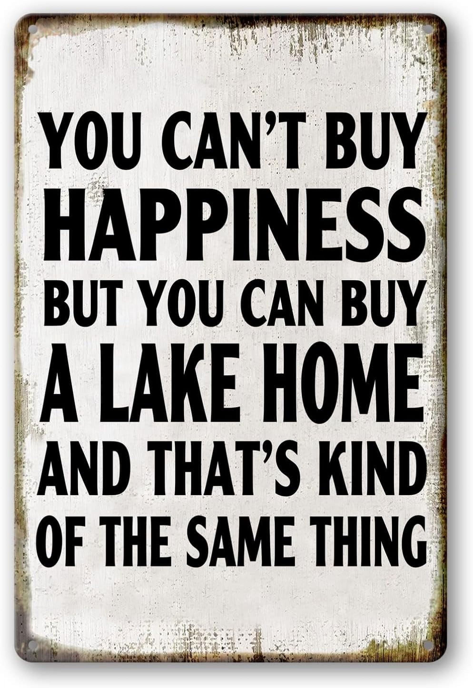 Lake House Decor For The Home Fishing Cabin Metal Tin Sign Outdoor You ...