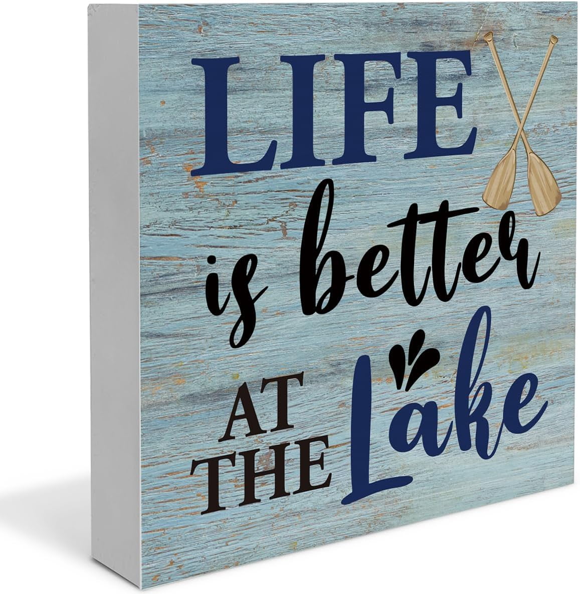 Lake House Decor Summer Lake Decorations Lake Life Wooden Sign Rustic ...