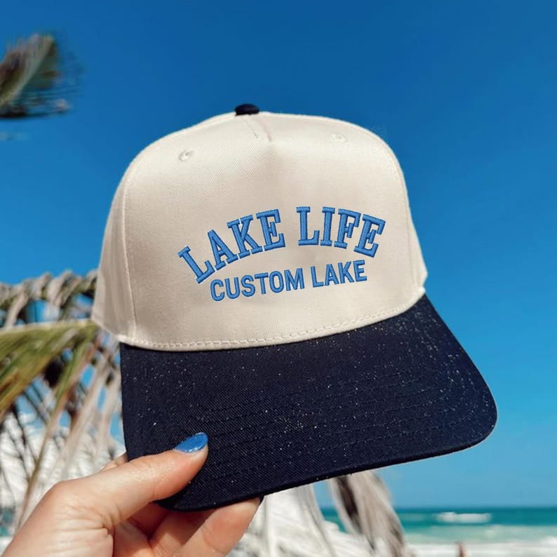 Lake Life Custom Embroidered Trucker Hat, Group Trip Personalized Lake ...