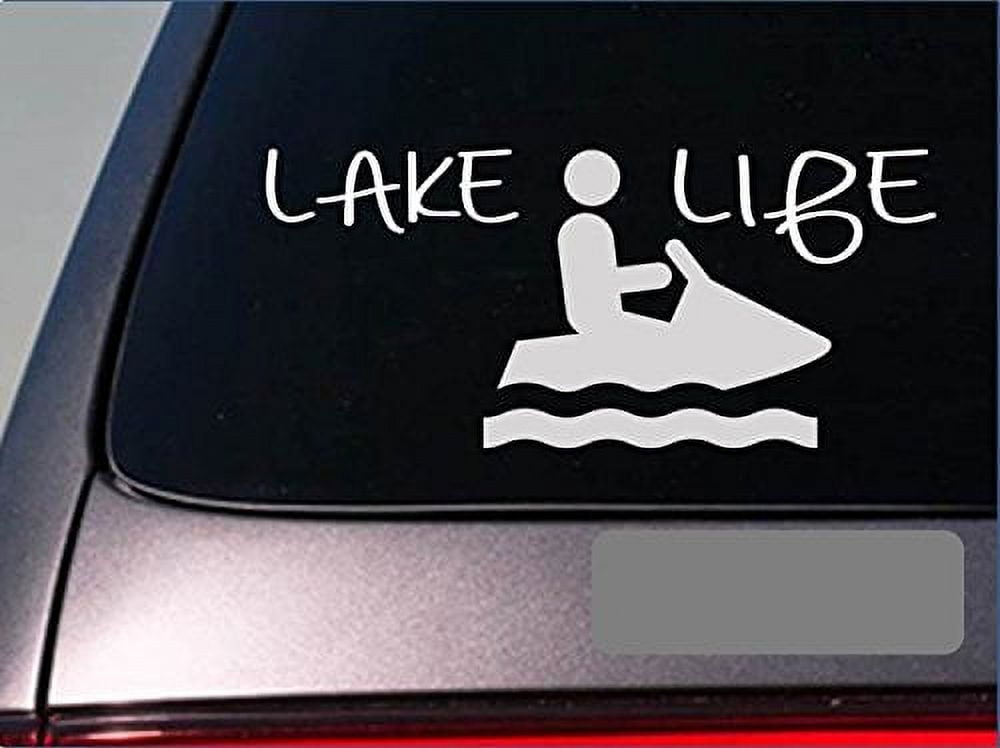 Lake Life *E237* jet ski wave runner waterski rope jacket Decal Vinyl ...