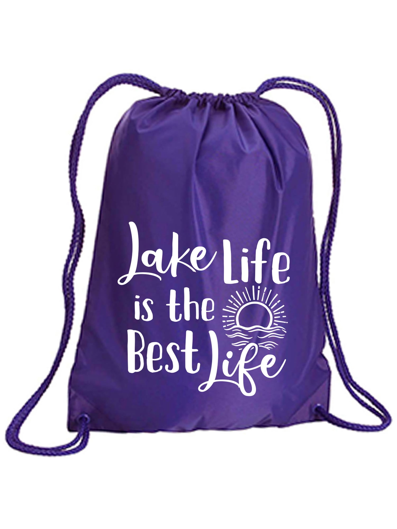 Lake Life Is The Best Life Cinch Pack - Walmart.com