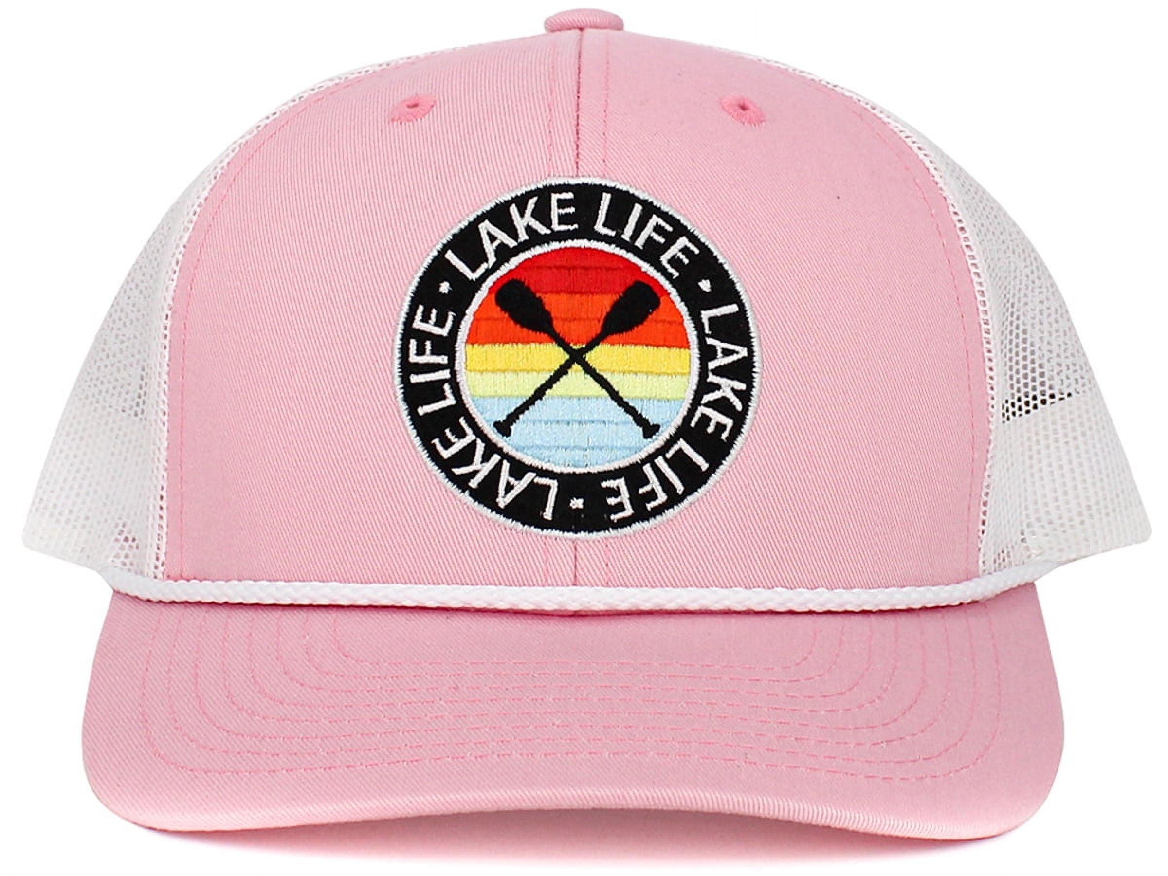 Lake Life Mesh Back Trucker Baseball Cap Hat Unisex Outdoors Oars ...