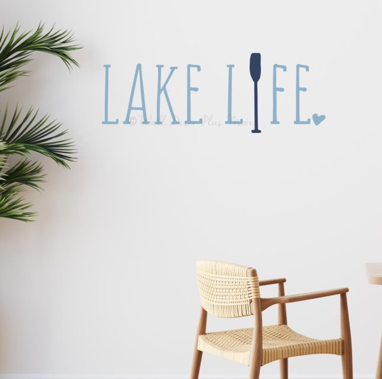 Lake Life Paddle Oar Vinyl Wall Art - Beach Decorations for Home ...