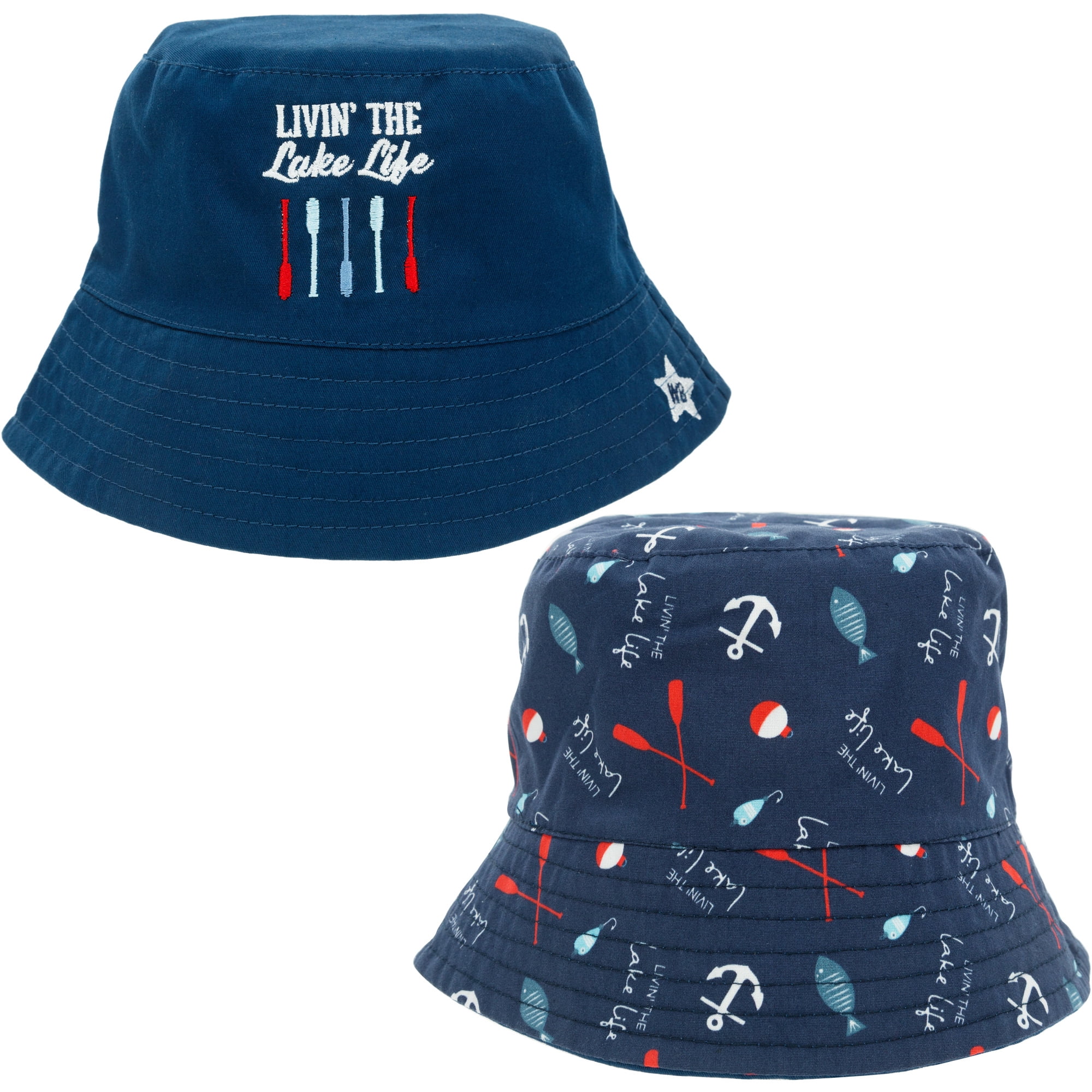 Lake Life Reversible Bucket Hat - Walmart.com