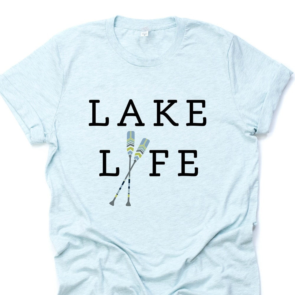 Lake Life Tee, Simple Lake Life With Oars, Summer On The Lake Shirt ...