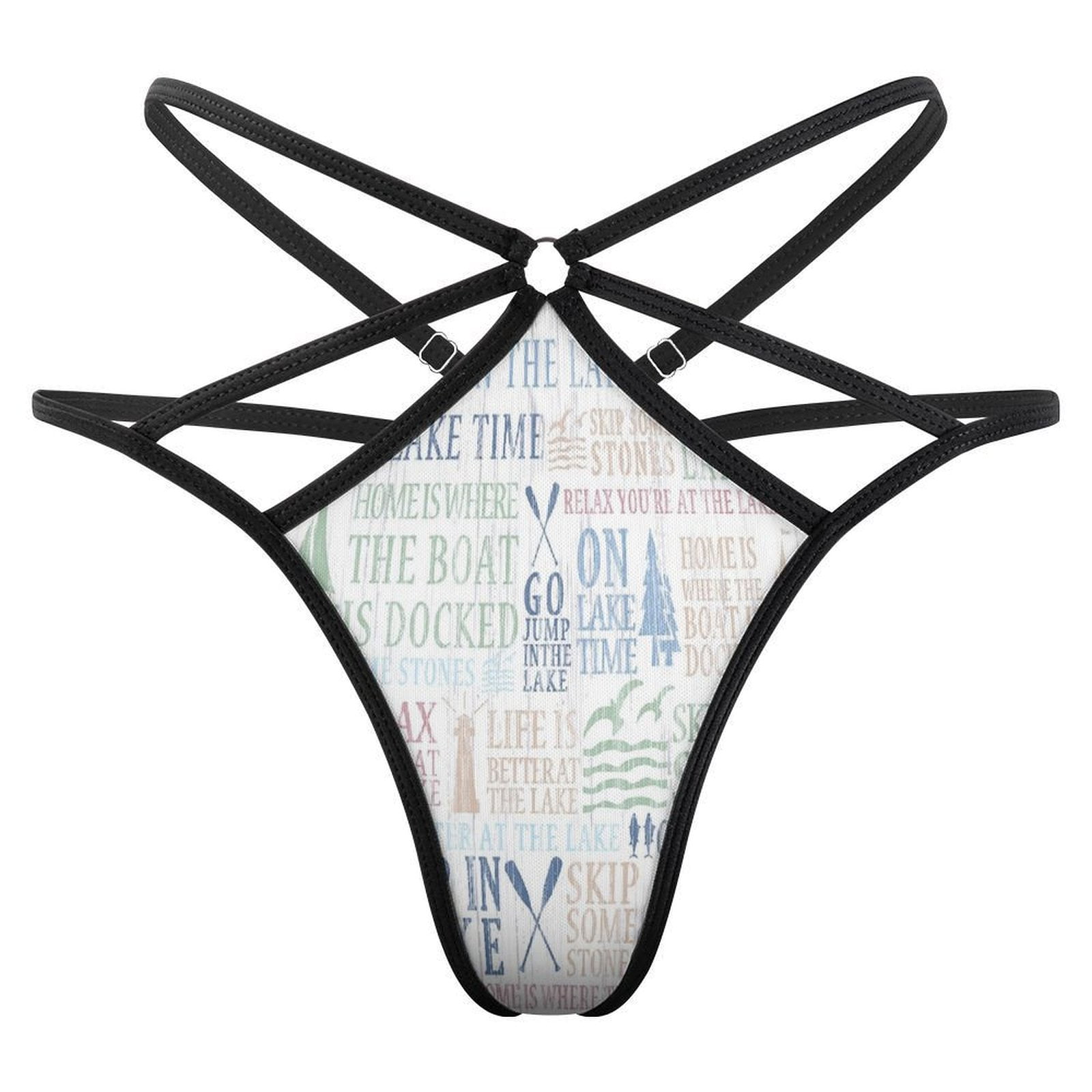 Lake Life Tree Boat Paddle Lighthouse Fish Pattern Open Type Women's ...