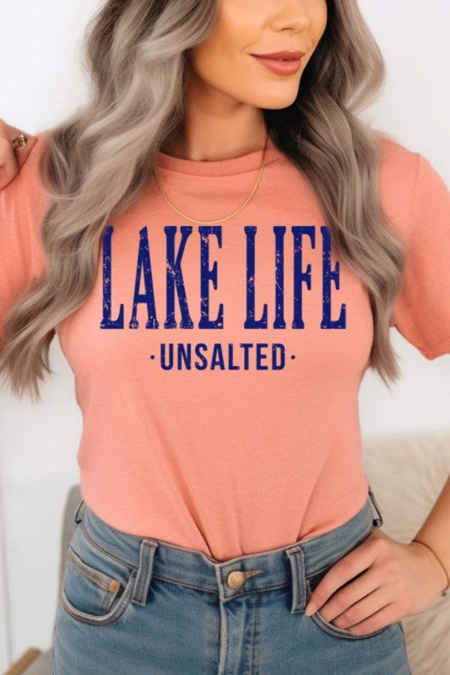 Lake Life Unsalted Graphic Tee - Walmart.com