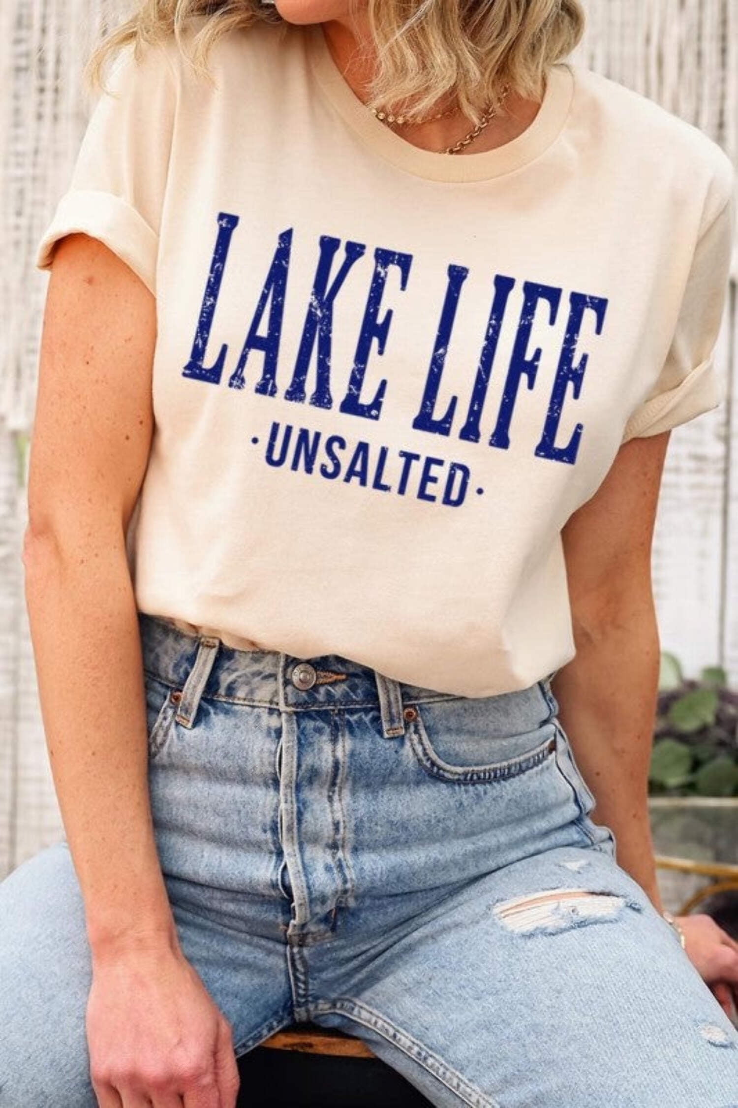 Lake Life Unsalted Graphic Tee - Walmart.com