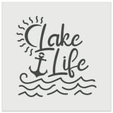 Lake Life with Anchor DIY Cookie Wall Craft Stencil - 4.5 Inch ...