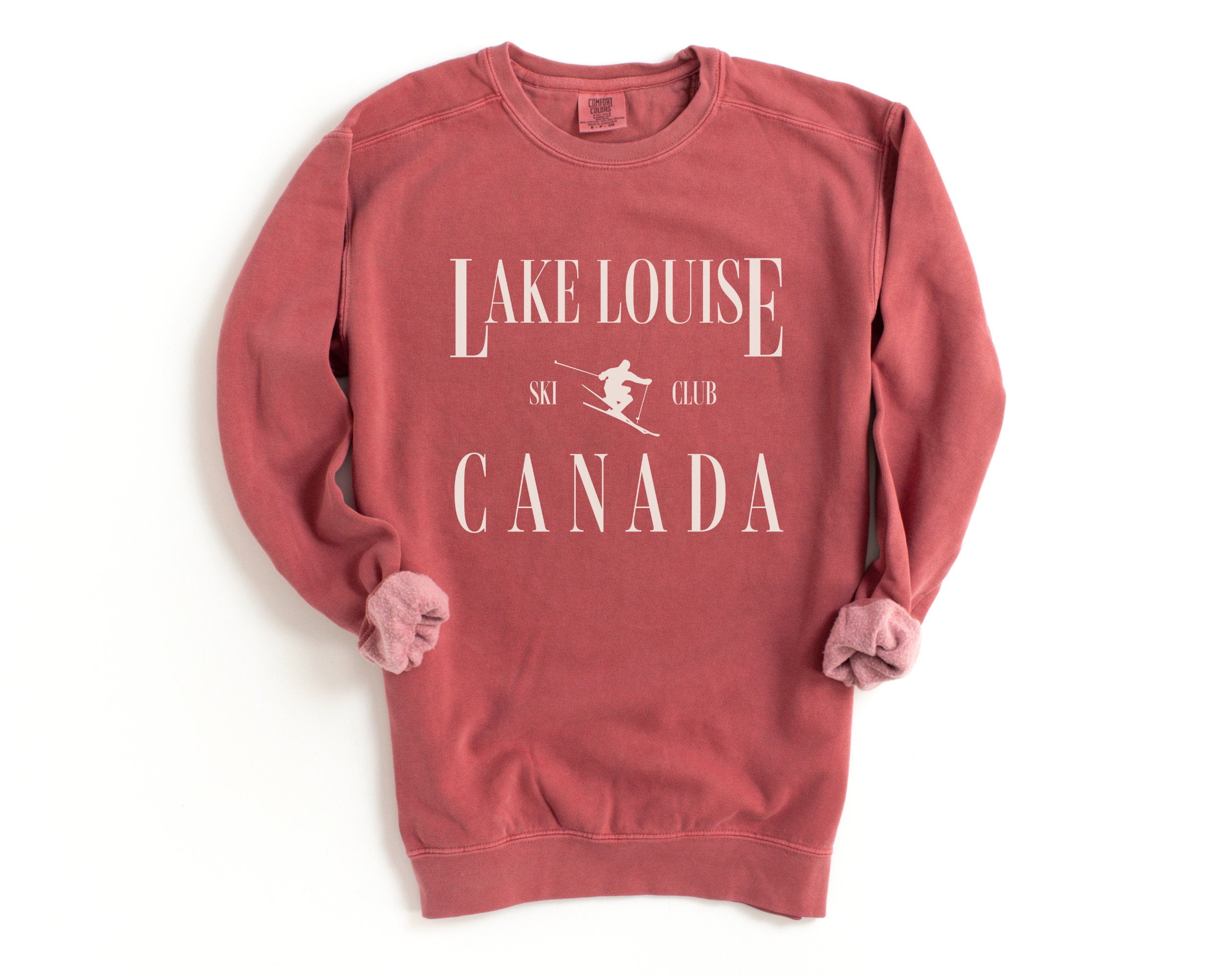 Lake Louise, Canada Ski Club Pullover T-Shirt Apres Ski, Skiing, Cozy ...