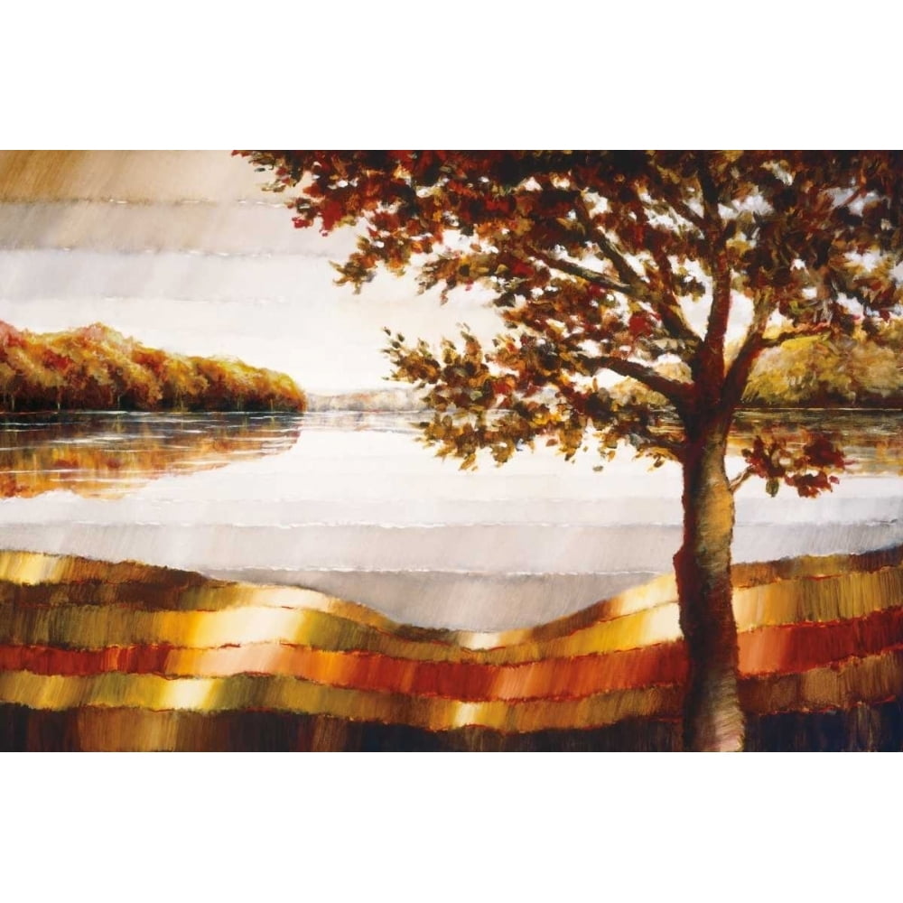 Lake Mamry Poster Print by Zenon Burdy (18 x 12) - Walmart.com