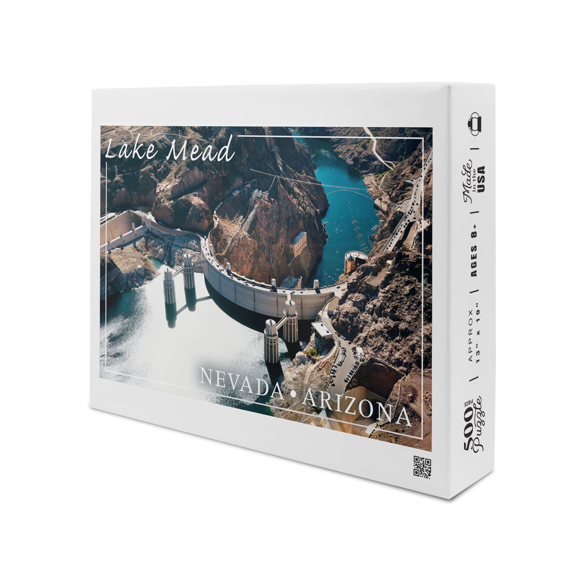 Lake Mead, Nevada, Arizona, Hoover Dam View (19x27 inches, Premium 500 ...