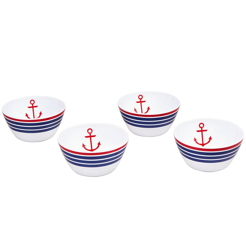 Lake Melamine Dinnerware - Set of 4 Salad Bowls - Walmart.com