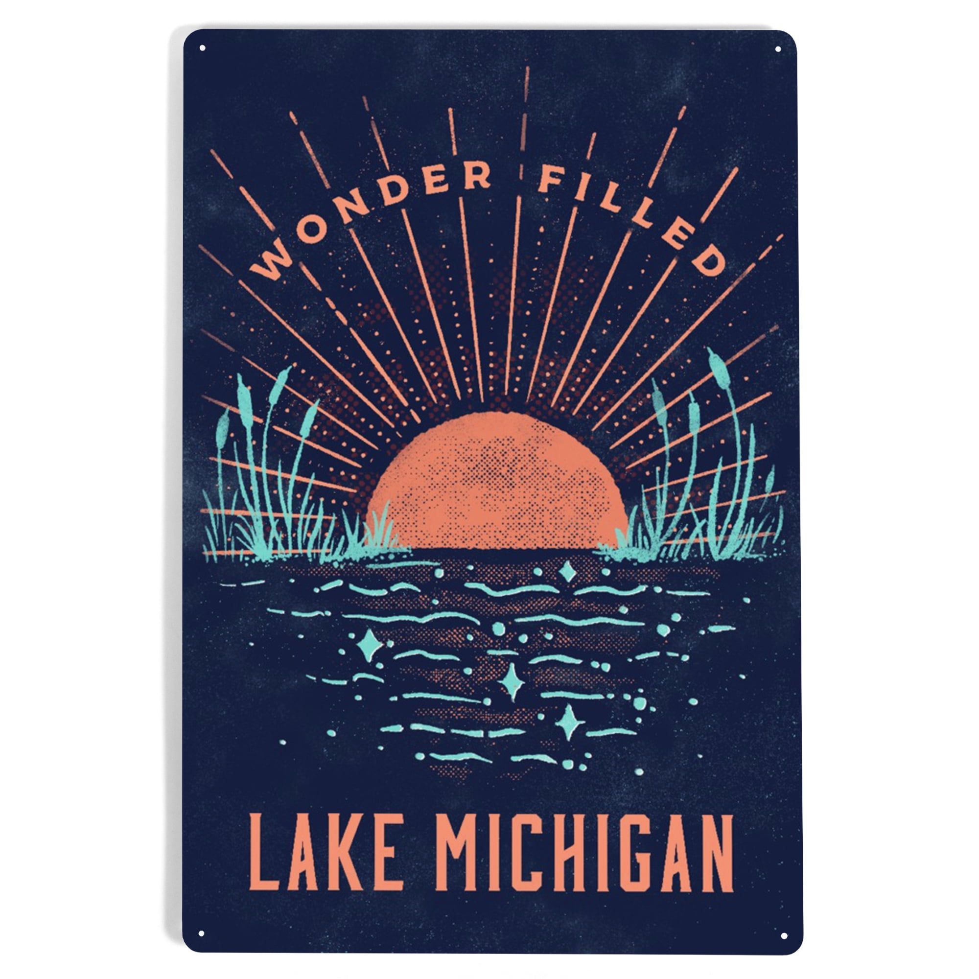 Lake Michigan, Lake Life Series, Wonder Filled (12x18 Aluminum Art ...