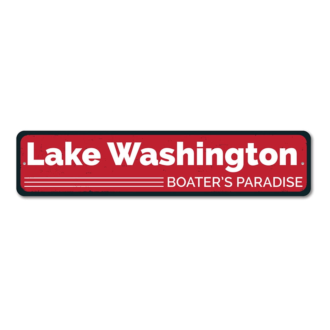 Lake Name Sign, Boater's Paradise Sign, Custom Lake House Sign, Lake ...