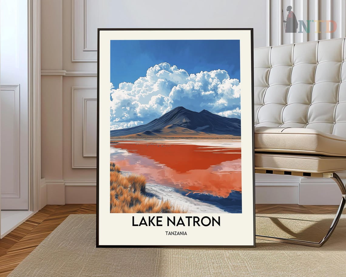 Lake Natron Poster, Lake Natronlake Natron Print, Lake Natron Photo ...