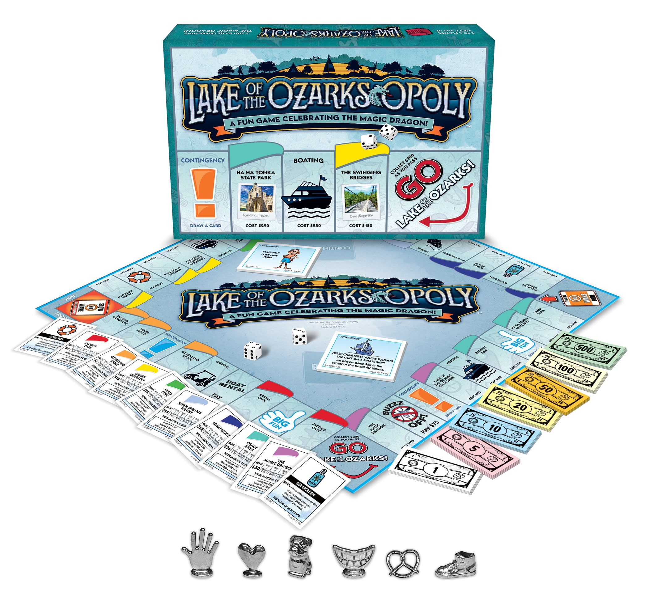Late for the Sky Lake Of The Ozarks Opoly Board Game - Walmart.com