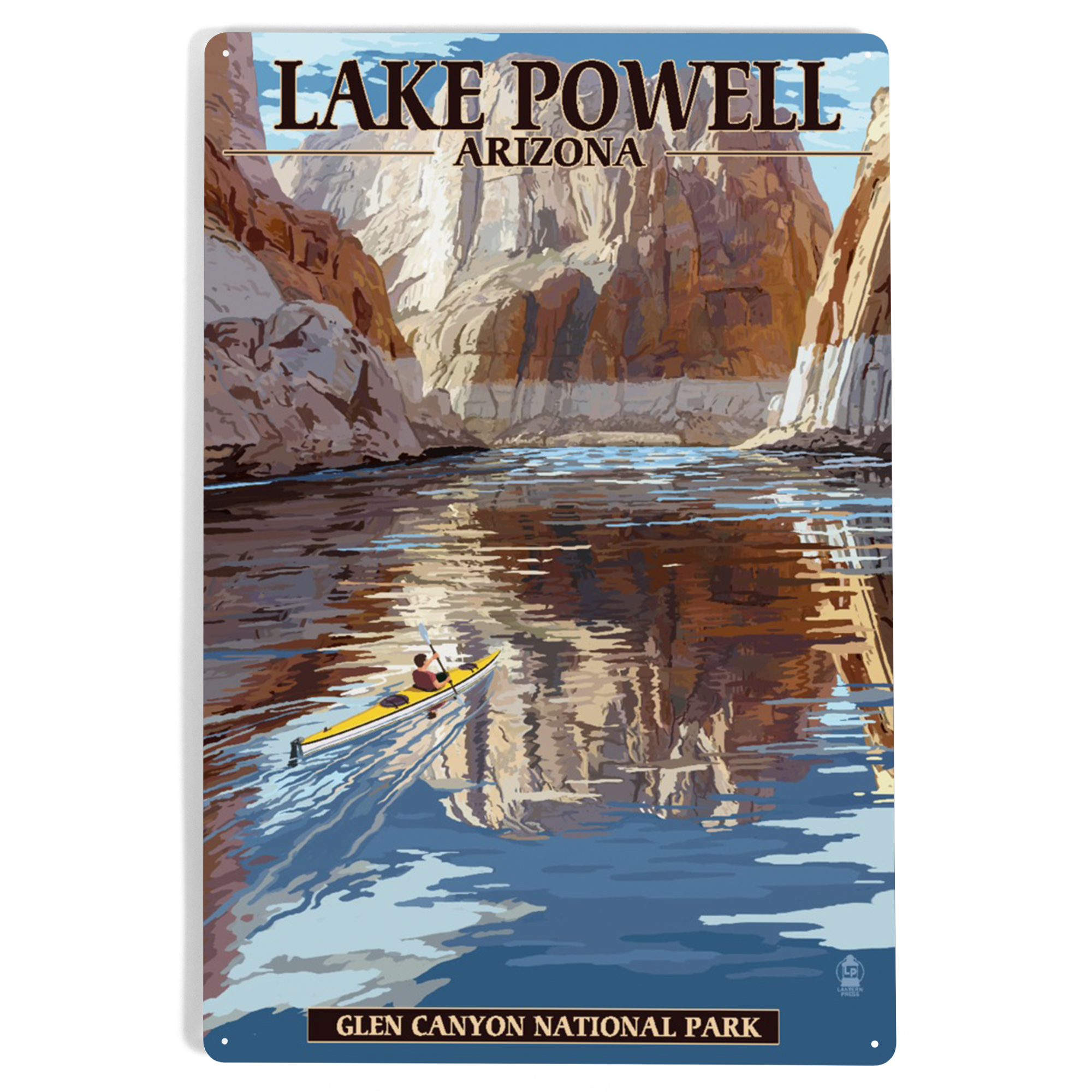 Lake Powell, Arizona, Glen Canyon National Park (12x18 Aluminum Art ...