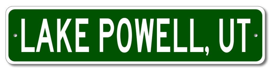 Lake Powell Utah Metal Wall Decor City Limit Sign Size: 4 x 16 Inch ...