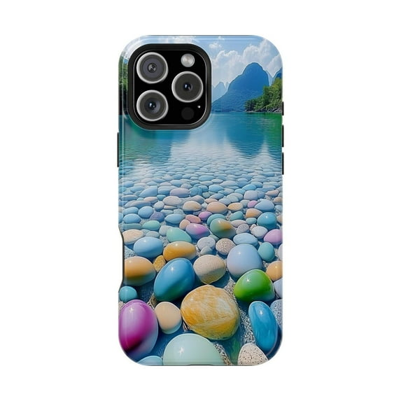 Lake Rocks Opal Pebbles Scenic Wilderness Artistic Protective Durable ...
