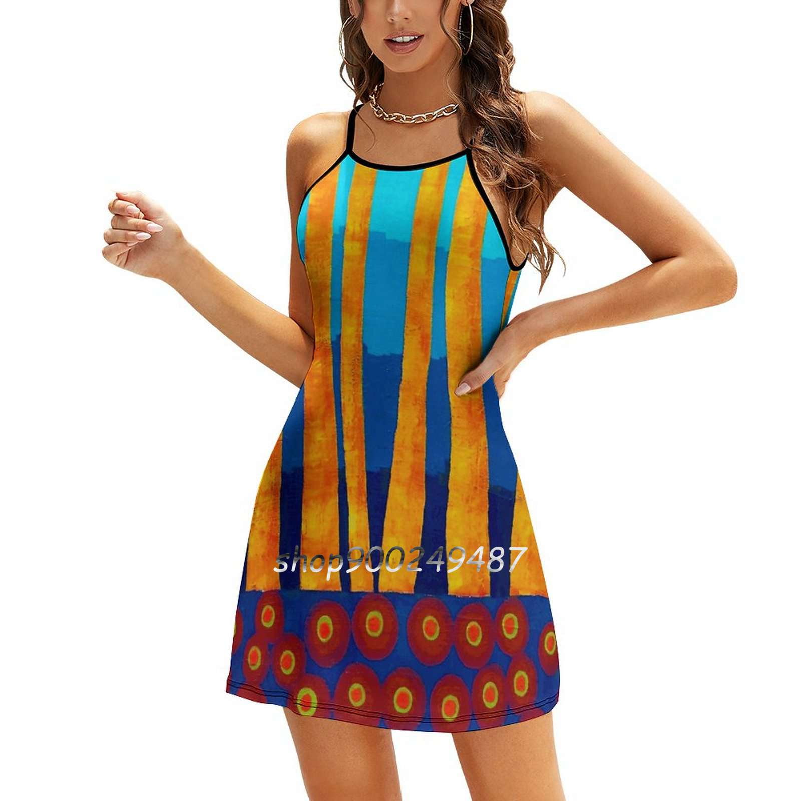 Lake Side Evening Party Dresses Midi Sexy Dress Female Sweet One Piece ...