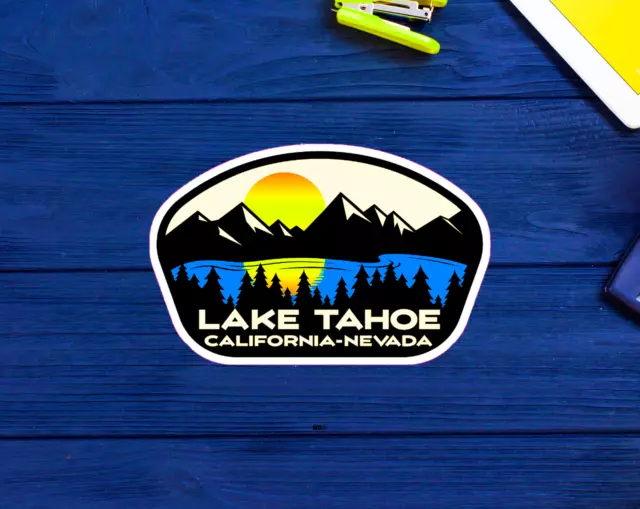 Lake Tahoe California Nevada Decal Sticker Skiing Lakes Boating Phone ...