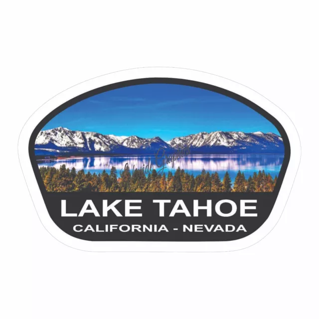 Lake Tahoe California Nevada Sticker Phone Decal Water Bottle Stickers ...