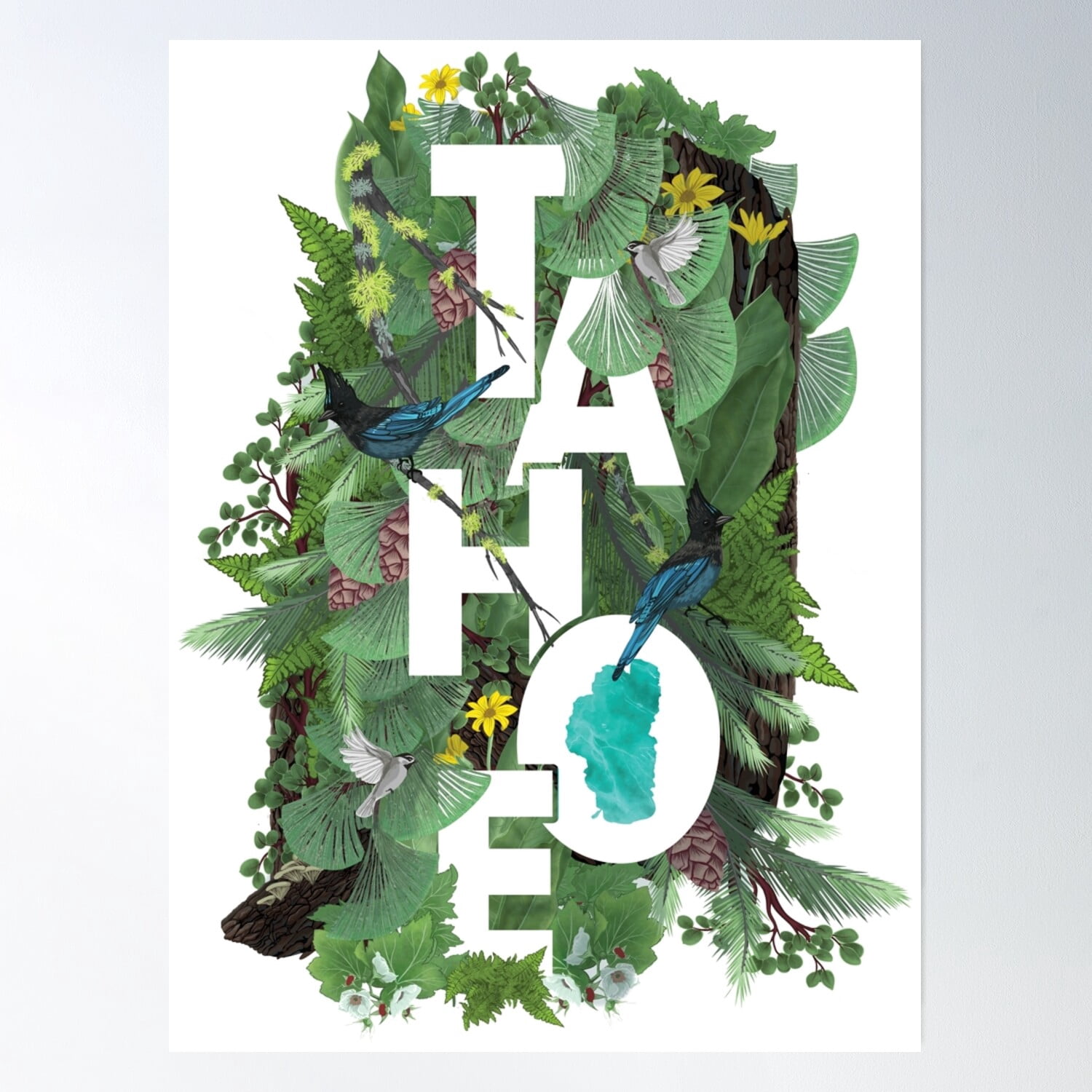 Lake Tahoe Forest Biome - Celebrating The Flora And Fauna Poster Wall ...