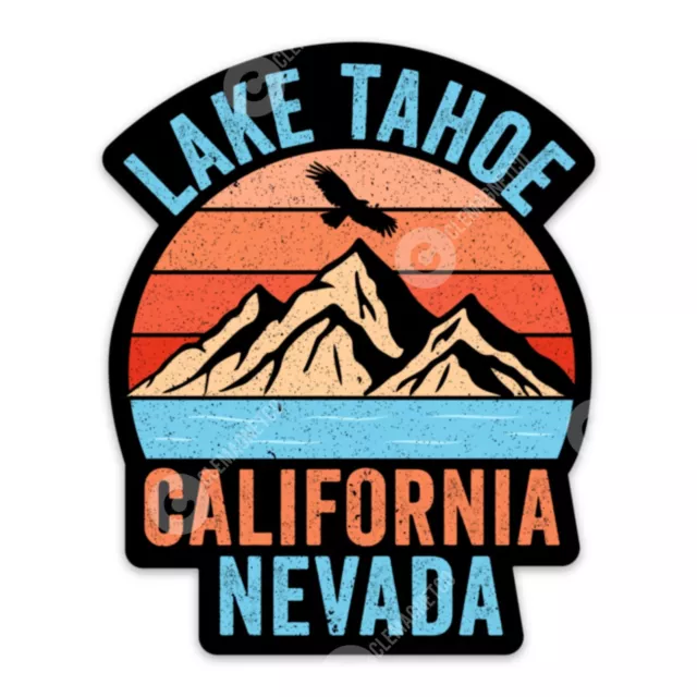 Lake Tahoe Sticker - California Nevada Lakes Skiing Boating Beautiful ...