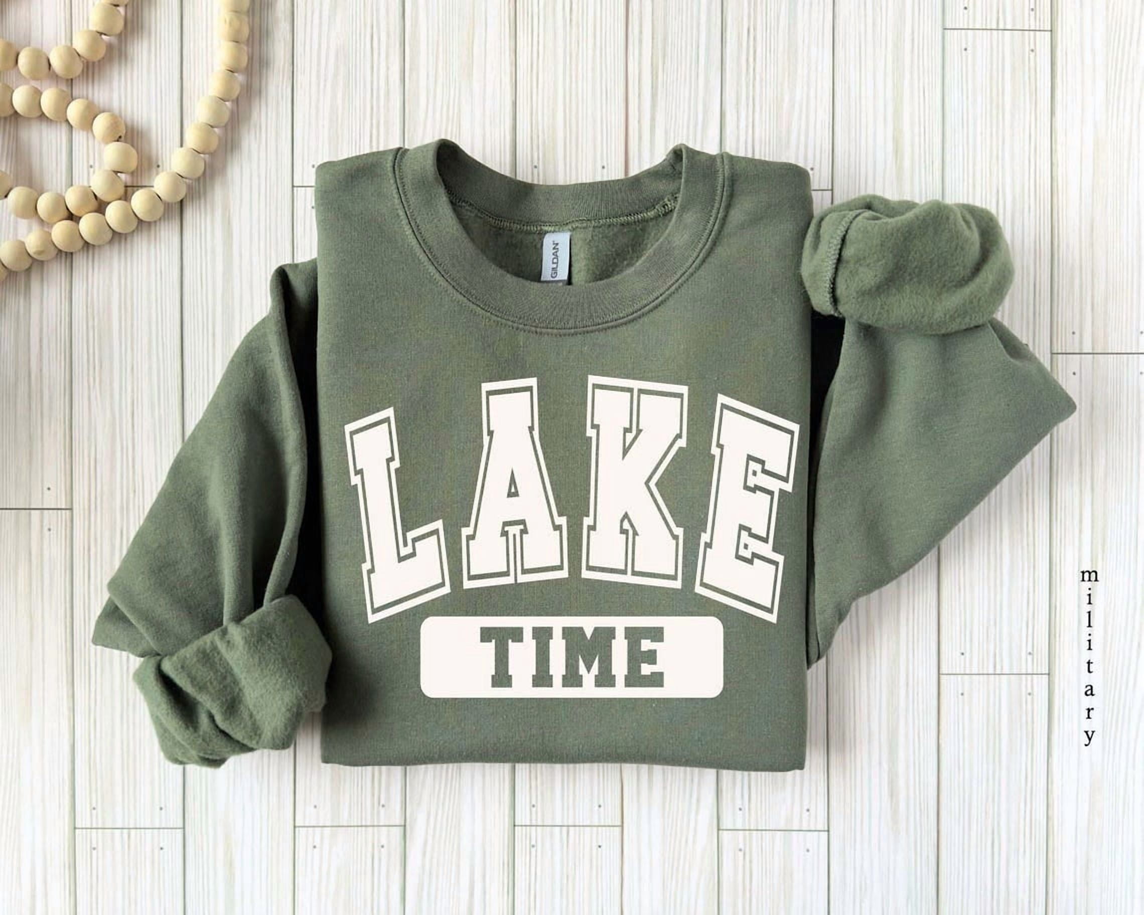 Lake Time Shirt, Summer Lake Outfit, Cute Lake Trip Sweatshirt, Relaxed ...