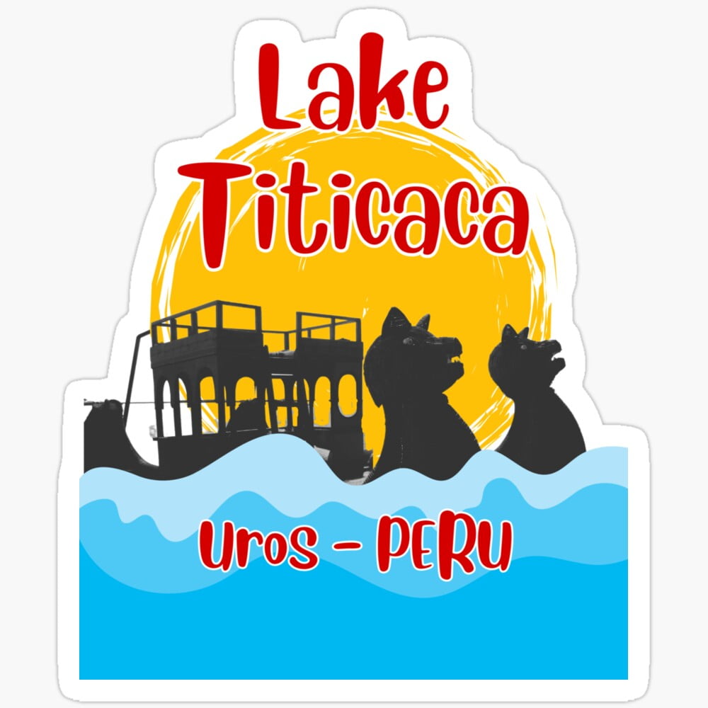 Lake Titicaca, Uros, Peru Sticker Phone Decal Water Bottle Stickers Car ...