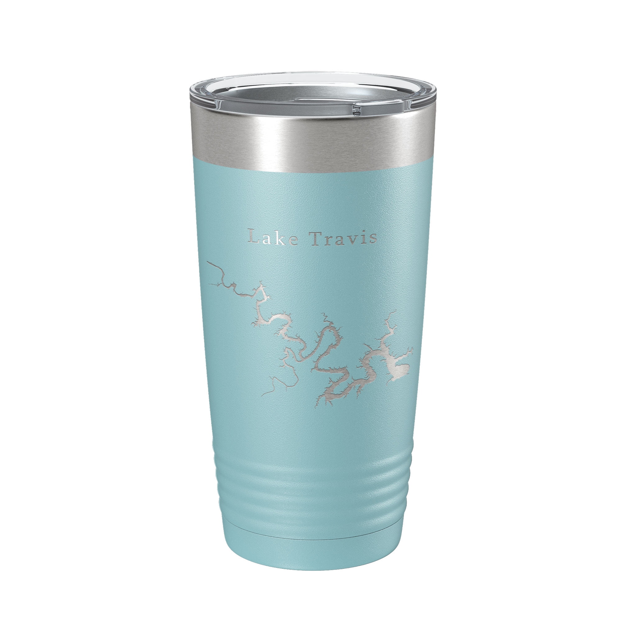 Lake Travis Map Tumbler Travel Mug Insulated Laser Engraved Coffee Cup ...