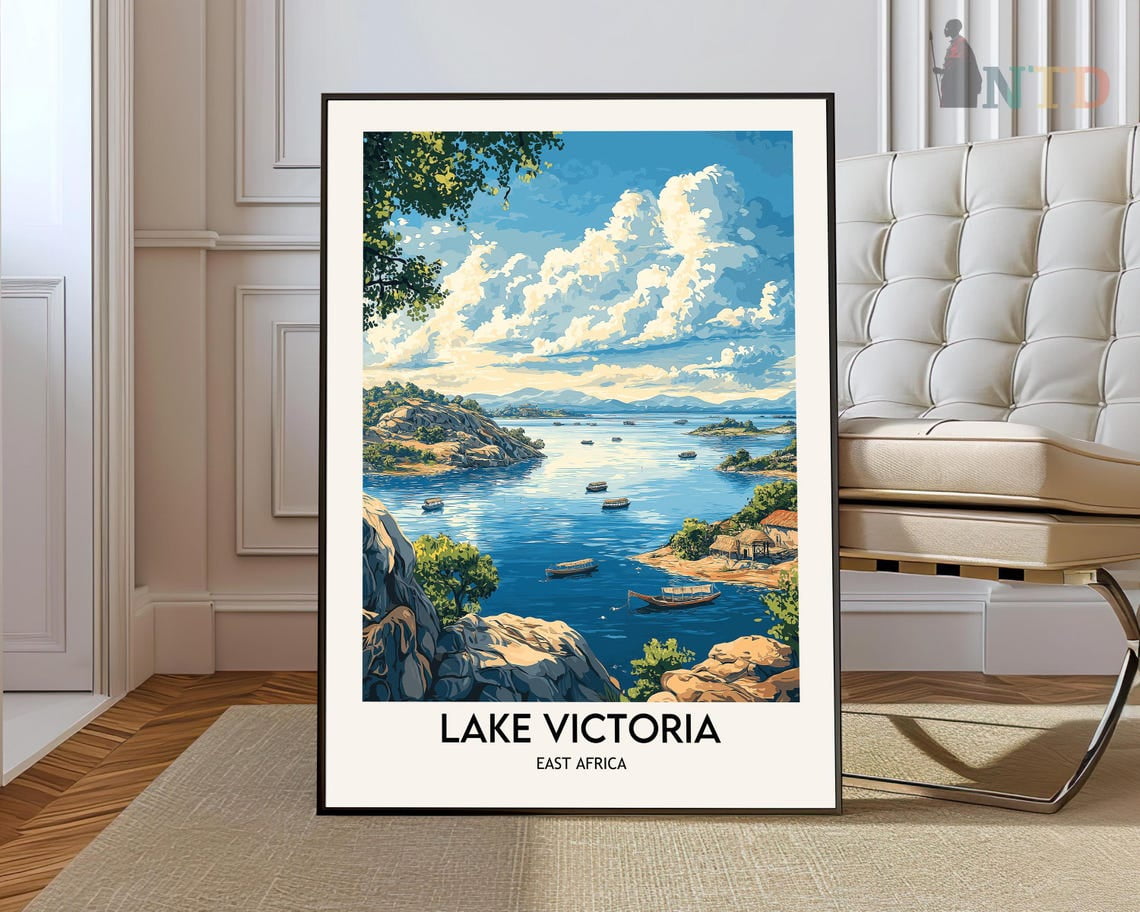 Lake Victoria Print, Lake Victoria Art, Lake Victoria Poster, Lake ...
