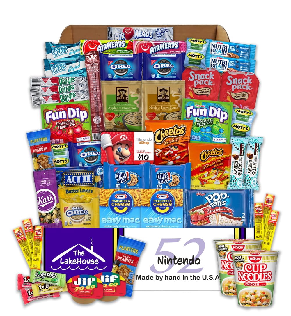 LakeHouse Student 52EGSC College Care Package with Nintendo Gift ...