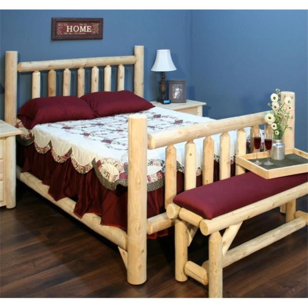 Lakeland Mills ALD53-N Low Double Bed - Walmart.com