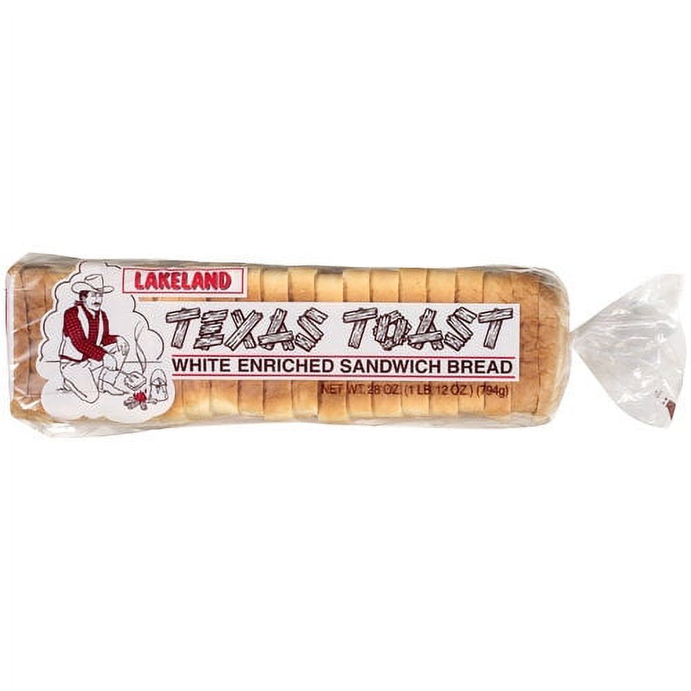 Lakeland White Enriched Sandwich Texas Toast Bread, 28 oz - Walmart.com