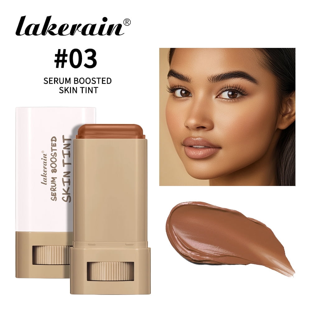 Lakerain Serum Boosted Skin Tint, Solid Tinted Moisturizing Serum Foundation Stick, Buildable ...