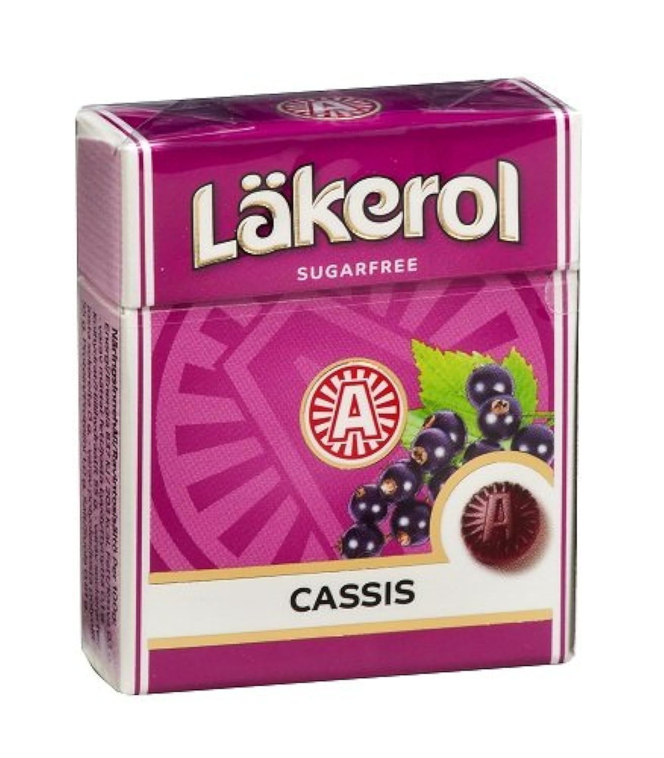 Lakerol Cassis (black Currant) Sugar Free Pastilles, .8 Ounce (Pack of ...